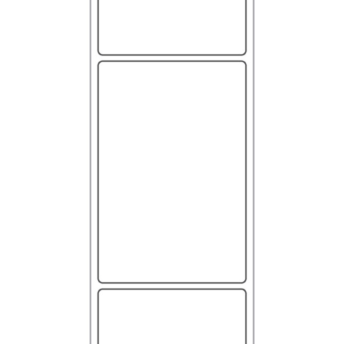 4 x 6" Thermal Transfer Labels - Perf, 1000/Roll, 4 Rolls/Case - BGR