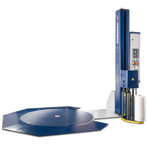 Robopac Rotoplat 708 Low Profile Semi-Automatic Turntable Stretch Wrapper | BGR