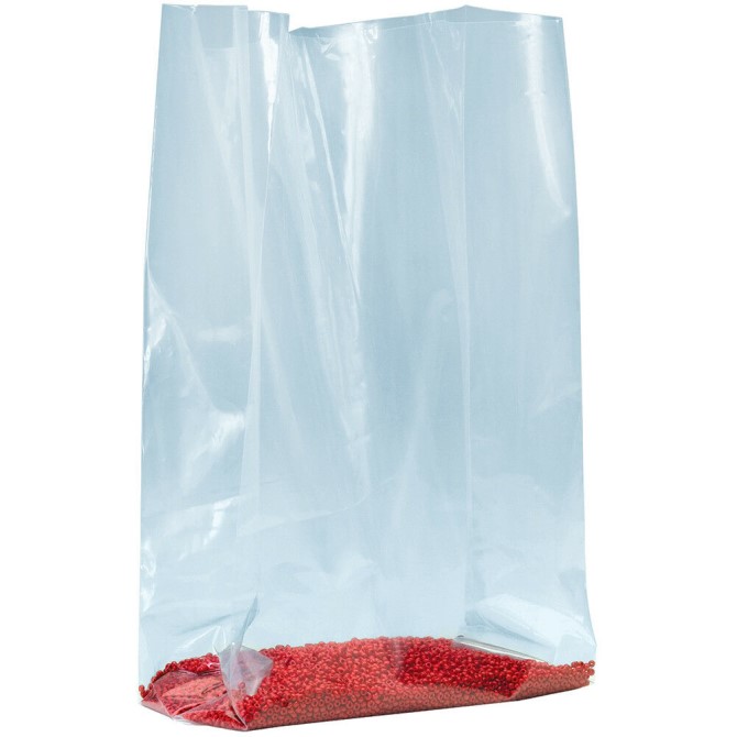 Gusseted plastic bags store